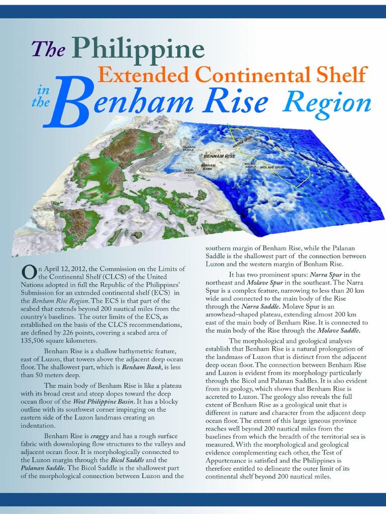 Benham Rise - NAMRIA Brochure PDF | PDF