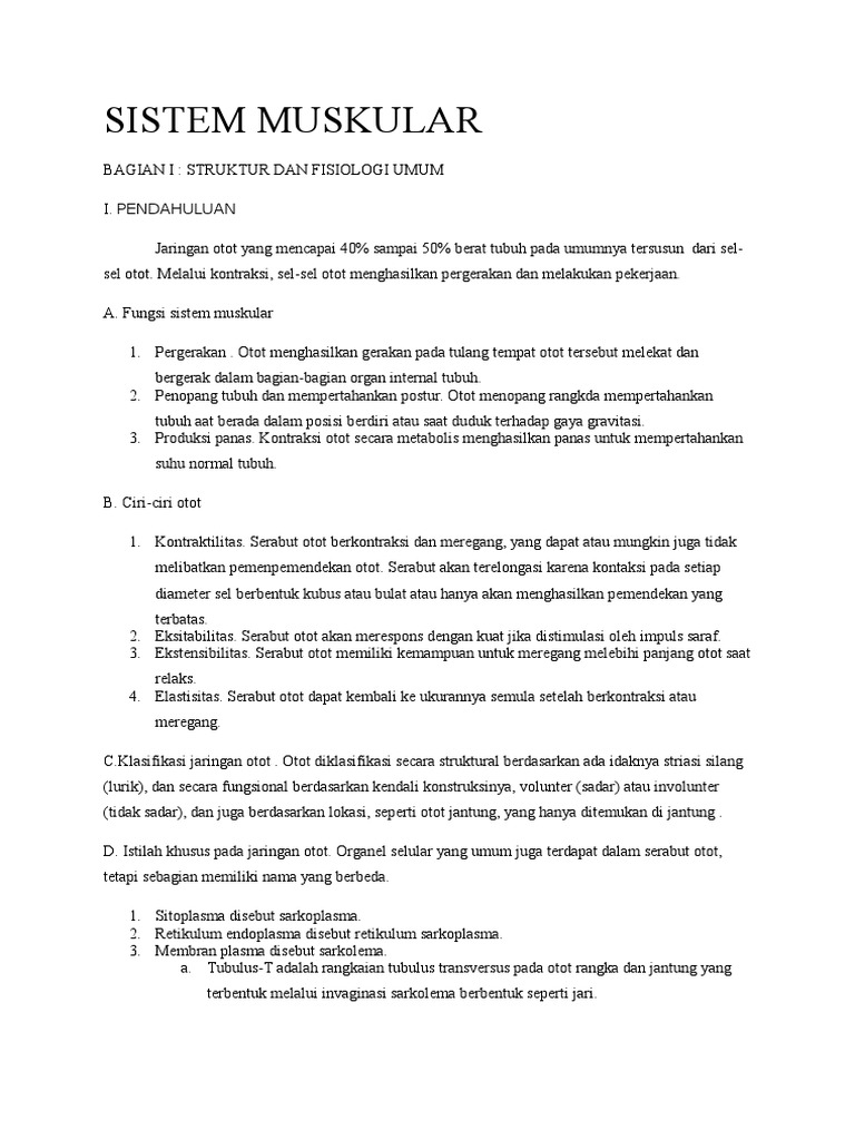 Sistem Muskular | PDF