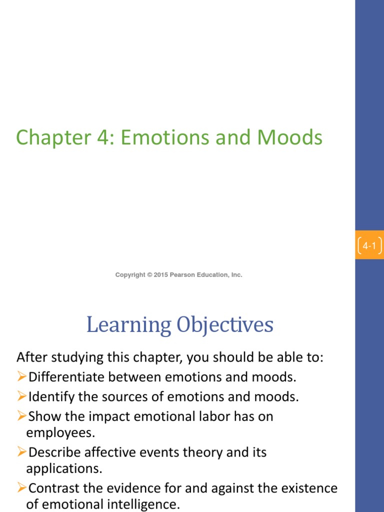 Chapter 4: Emotions and Moods | PDF | Mood (Psychology) | Mental Health