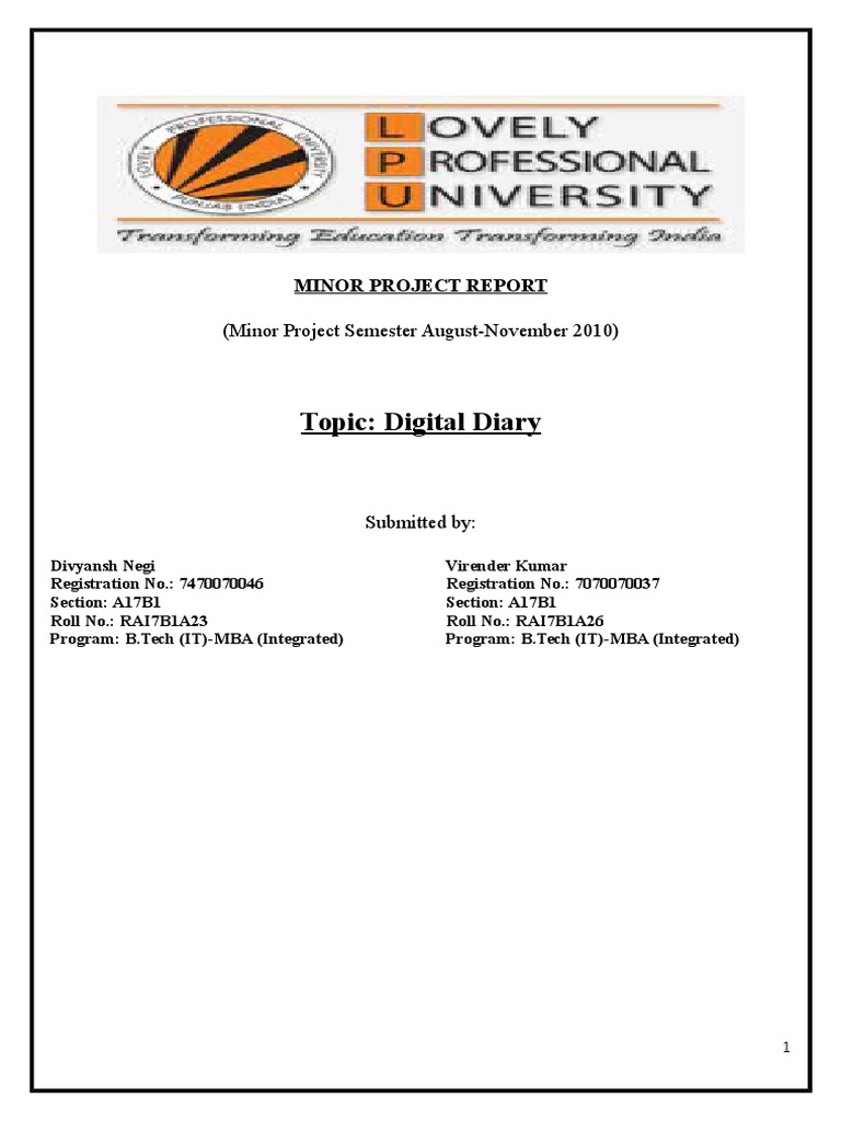 An Efficient Digital Diary: Managing Contacts, Scheduling Reminders ...