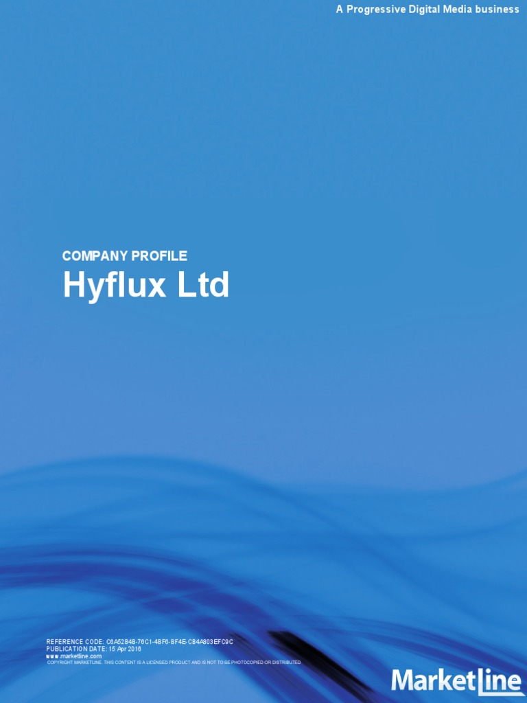 MarketLine Hyflux Report | PDF | Desalination | Income Statement