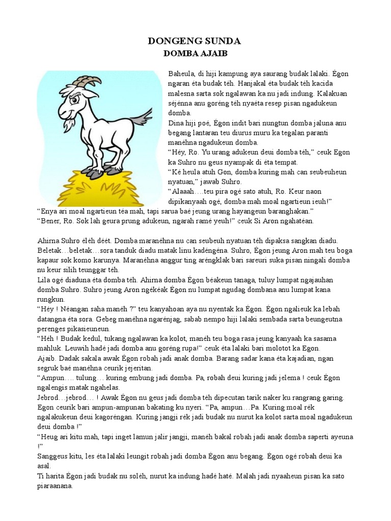 Dongeng Sunda | PDF
