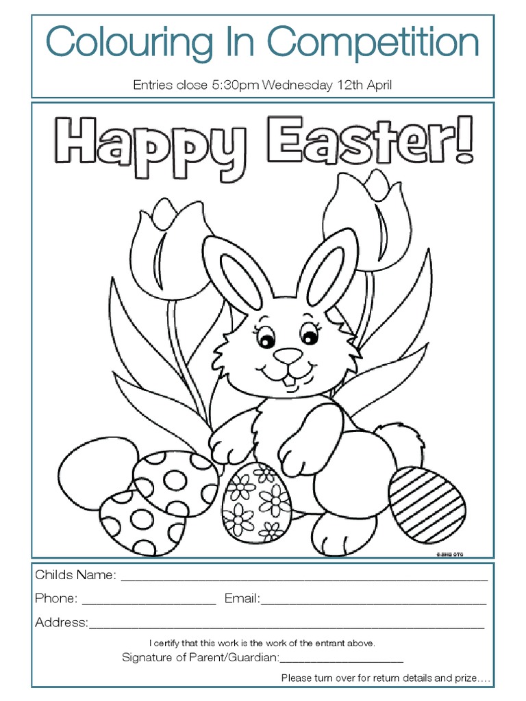 Easter Colouring Competition 2017 | PDF