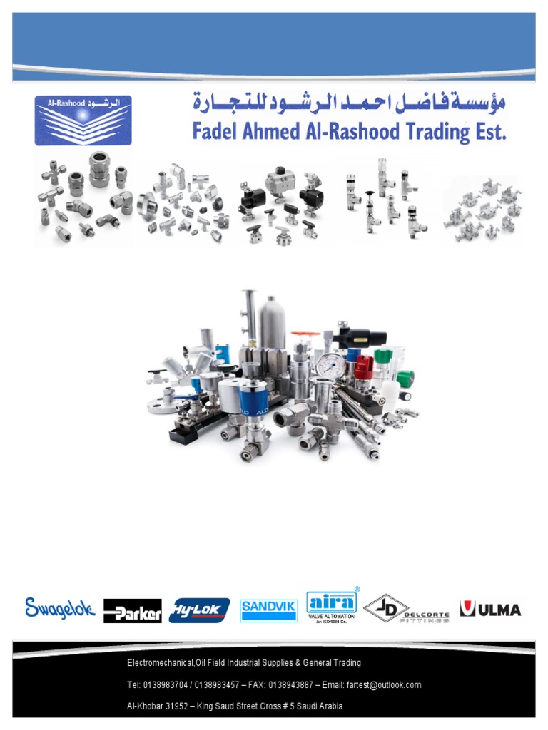 Fadel Ahmed Al Rashood Trading Est | PDF | Pipe (Fluid Conveyance) | Valve