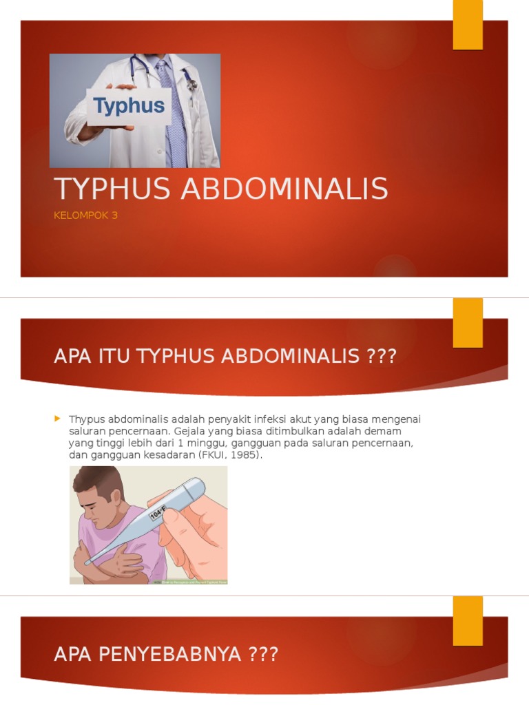 Typhus Abdominalis | PDF
