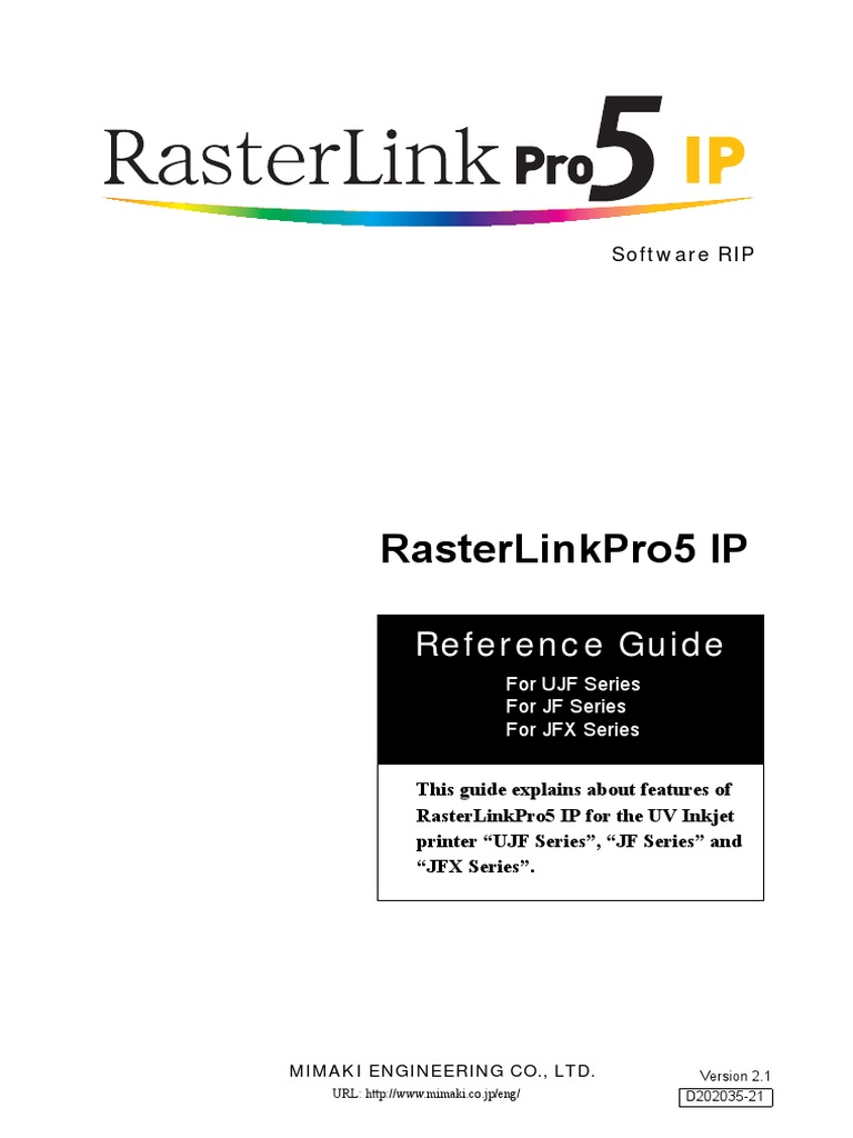 RasterLinkPro5 ReferenceGuide | PDF | Computer Keyboard | Page Layout
