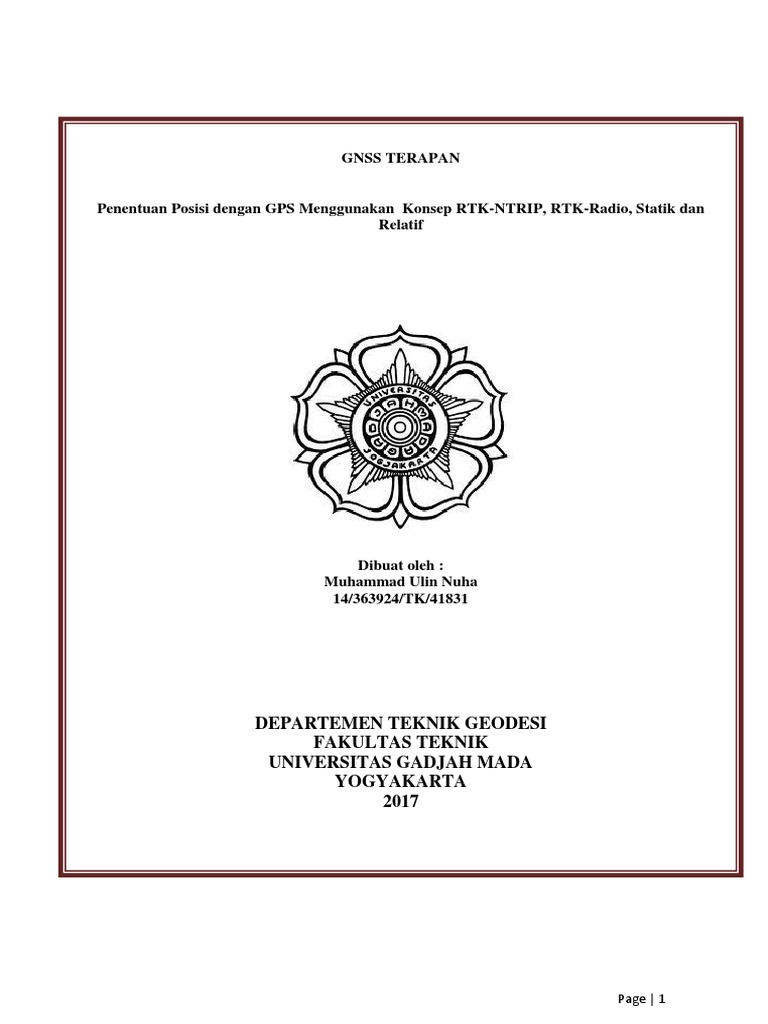 GNSS Terapan: Akuisisi Data Dengan Metode Relatif Statik Dan RTK | PDF