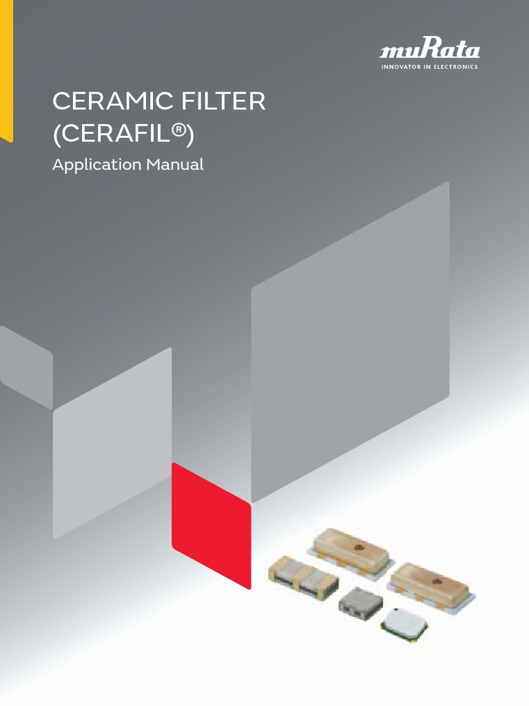 Murata Ceramic Filter Catalog | PDF | Electronic Filter | Dielectric