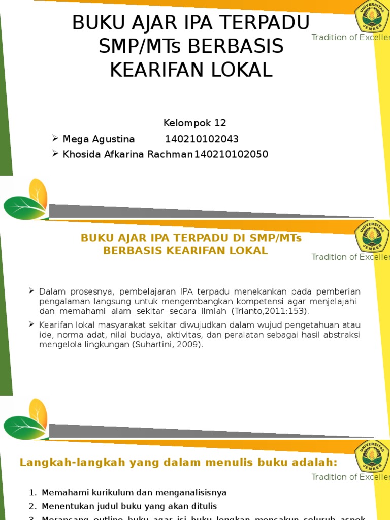 Buku Ajar Berbasis Kearifan Lokal | PDF