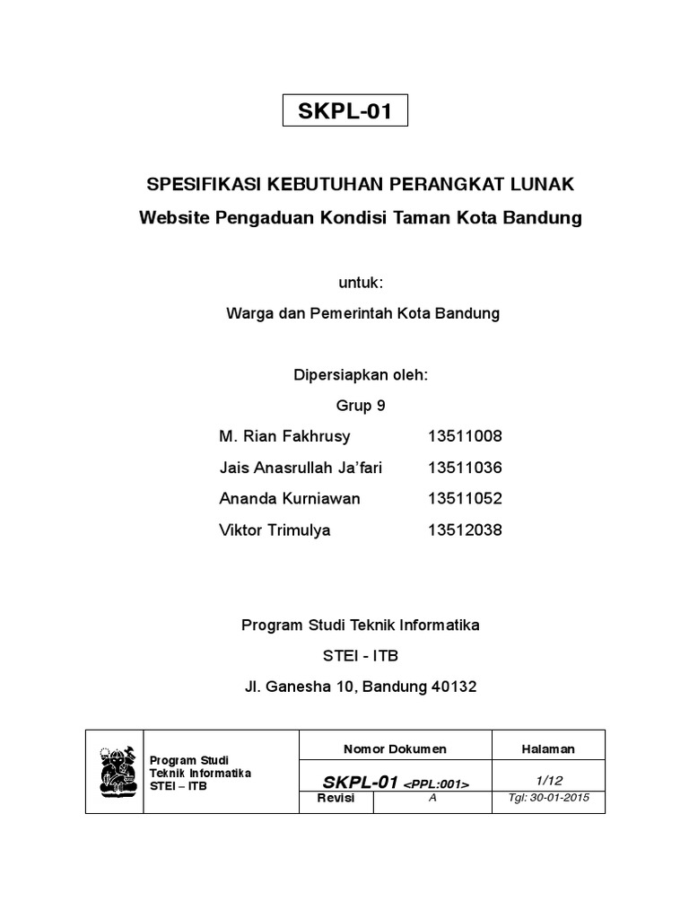 Draft SKPL K2 Kel9 Comment | PDF | Teknologi & Rekayasa