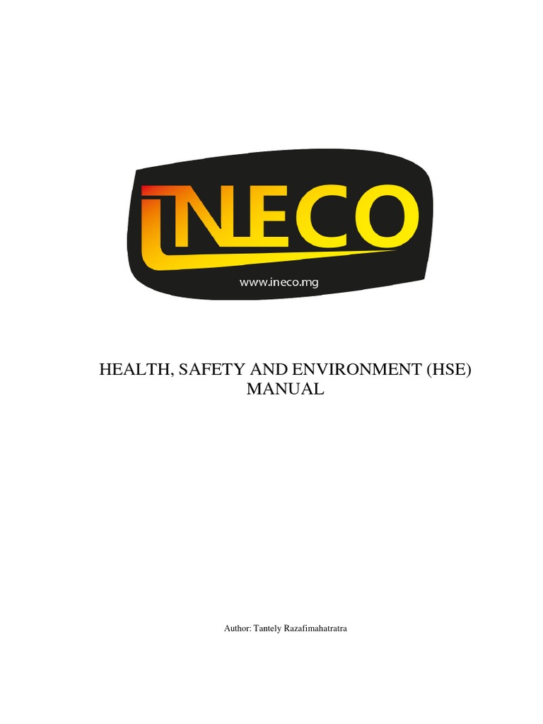 Ineco Hse Manual-Signed | PDF | Safety | Employment