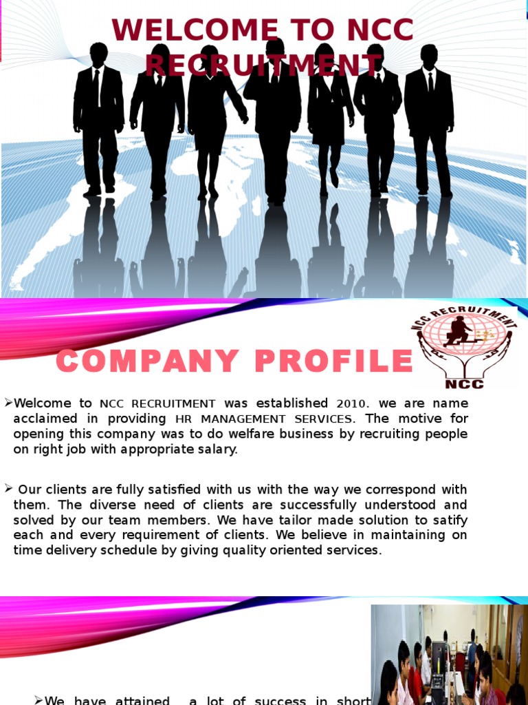 NCC Recruitment: Expert HR Services | PDF | Outsourcing | Recruitment