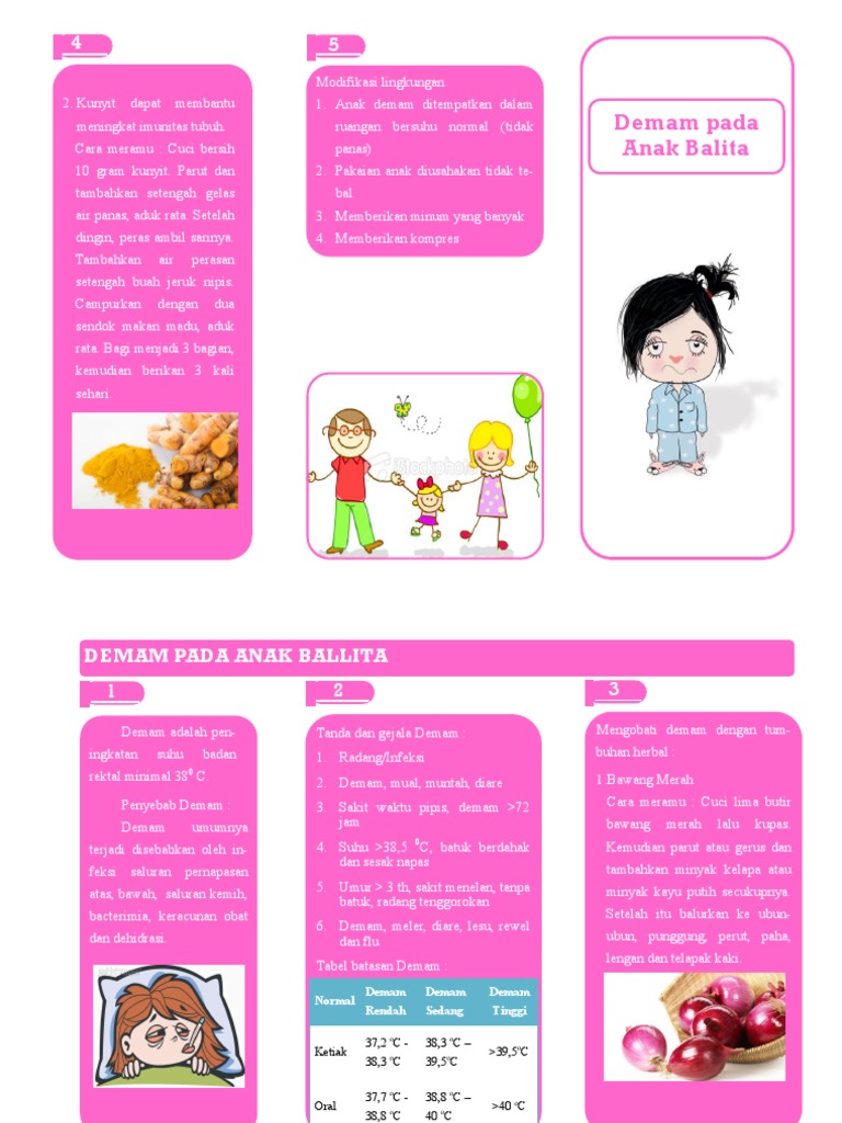 Leaflet Demam Pada Demam Balita | PDF