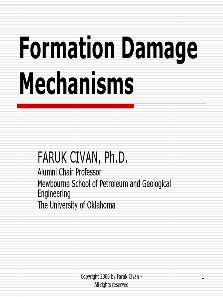 Formation Damage MechanismSkin | Download Free PDF | Porosity ...