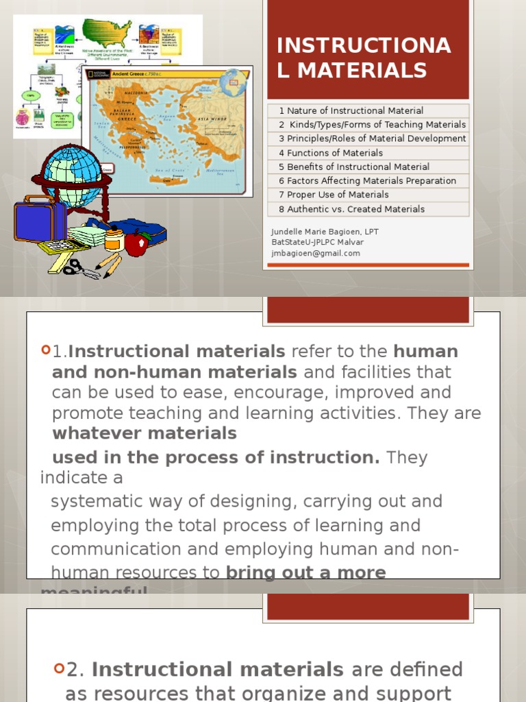 Understanding Instructional Materials | PDF | Textbook | Learning