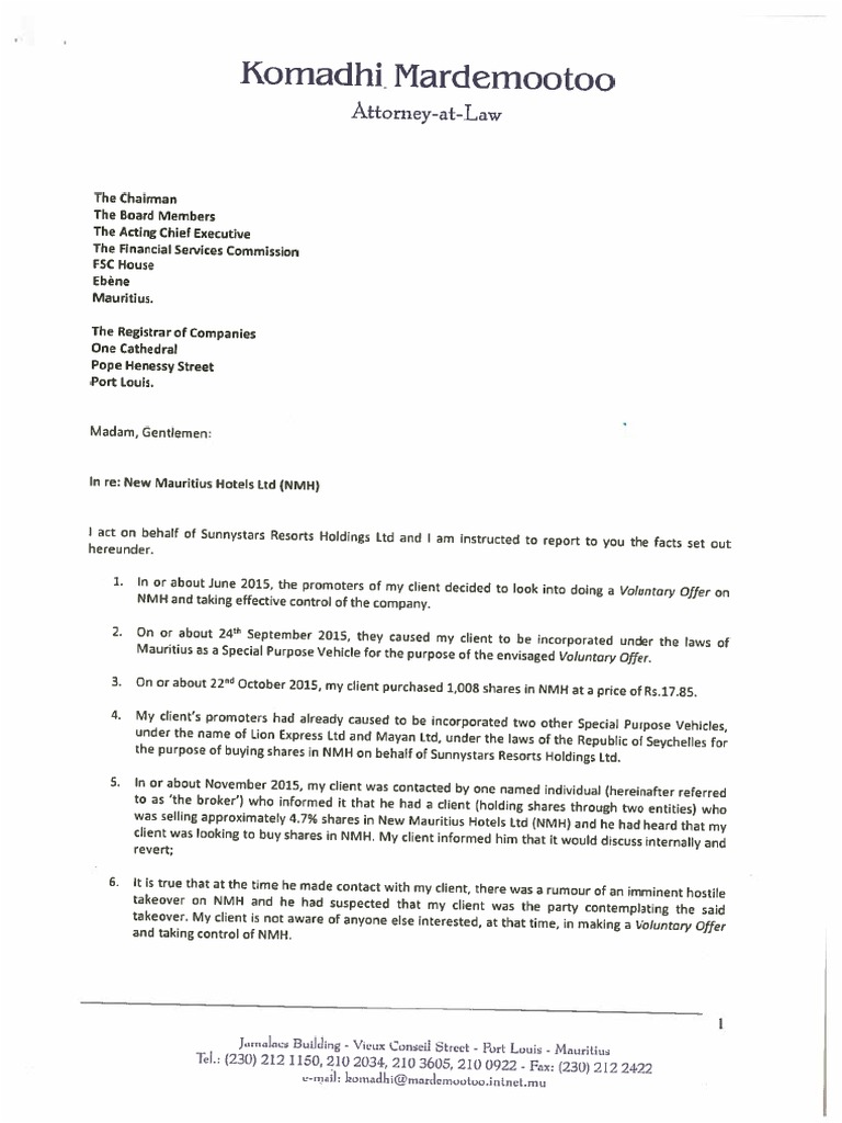 Complaint To FSC | PDF