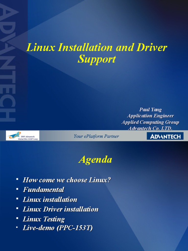 06 - Linux Installation and Driver Support - 1 | PDF | Linux | Device ...