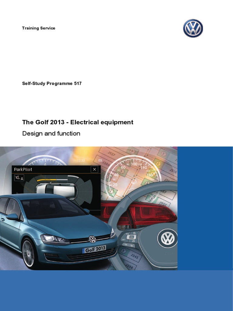 SSP 517 - The Golf 2013 Electrical Equipment | PDF | Headlamp ...