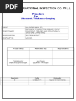 Ultrasonic Thickness Measurement Procedure | PDF | Calibration | Ultrasound