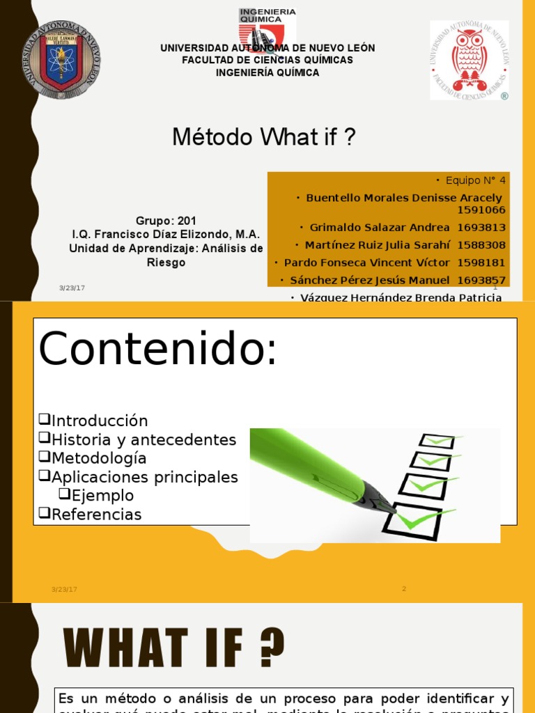 Método What If | PDF | Toma de decisiones | Science