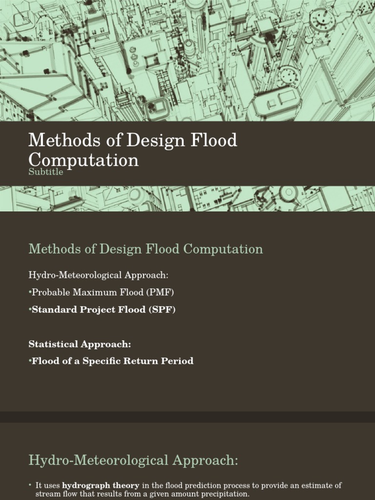 Methods of Design Flood Computation | Flood | Rain