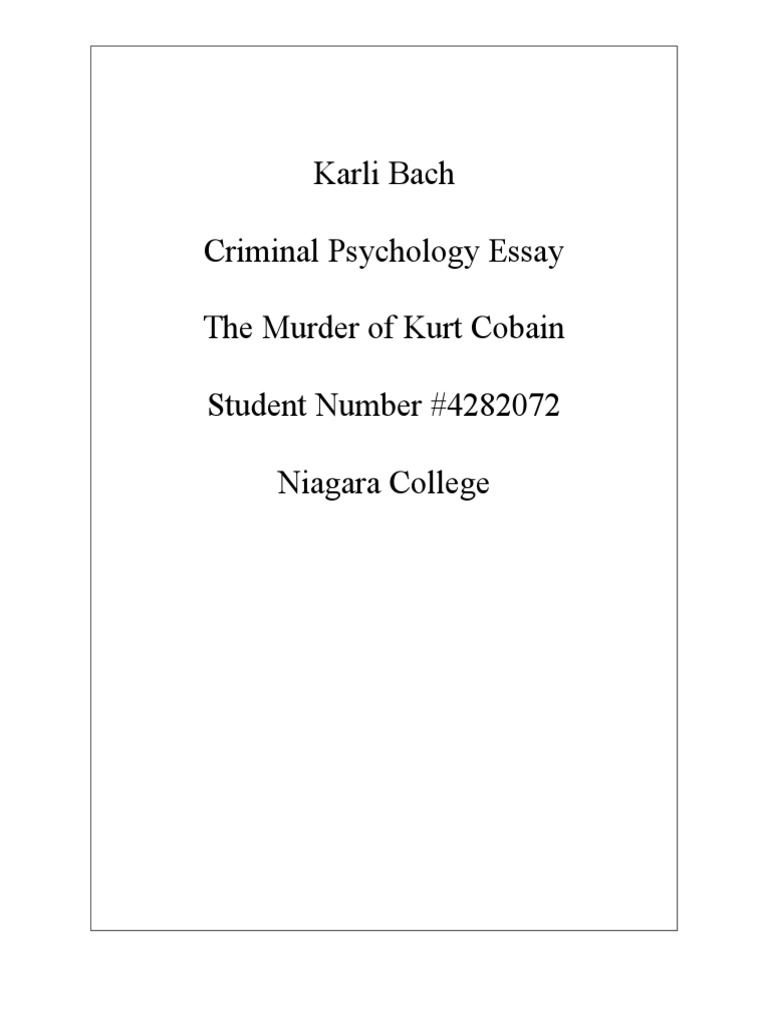 The Murder of Kurt Cobain-2 | PDF | Kurt Cobain | Nirvana (Band)