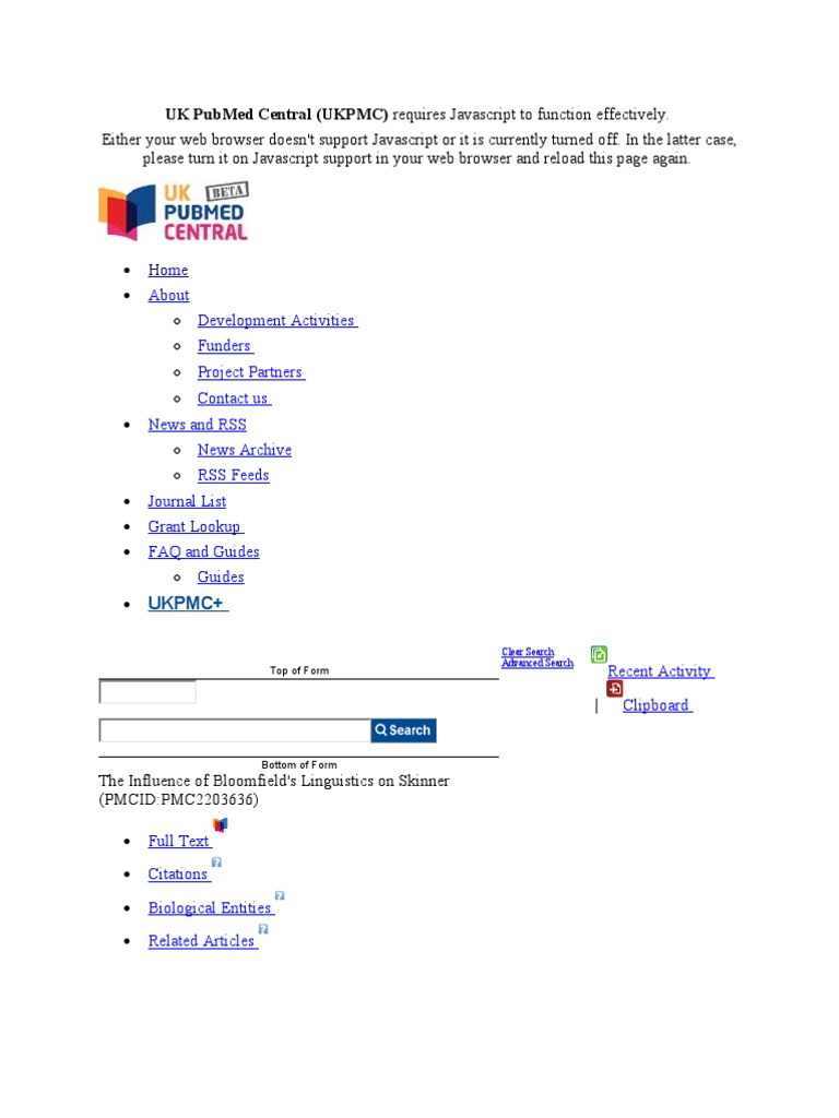 Uk Pubmed Central (Ukpmc) Requires Javascript To Function Effectively ...