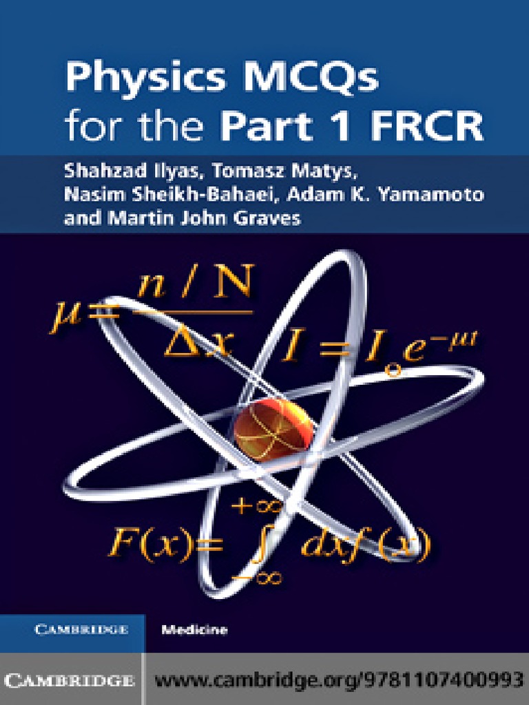 Physics MCQs For The Part 1 FRCR PDF | PDF