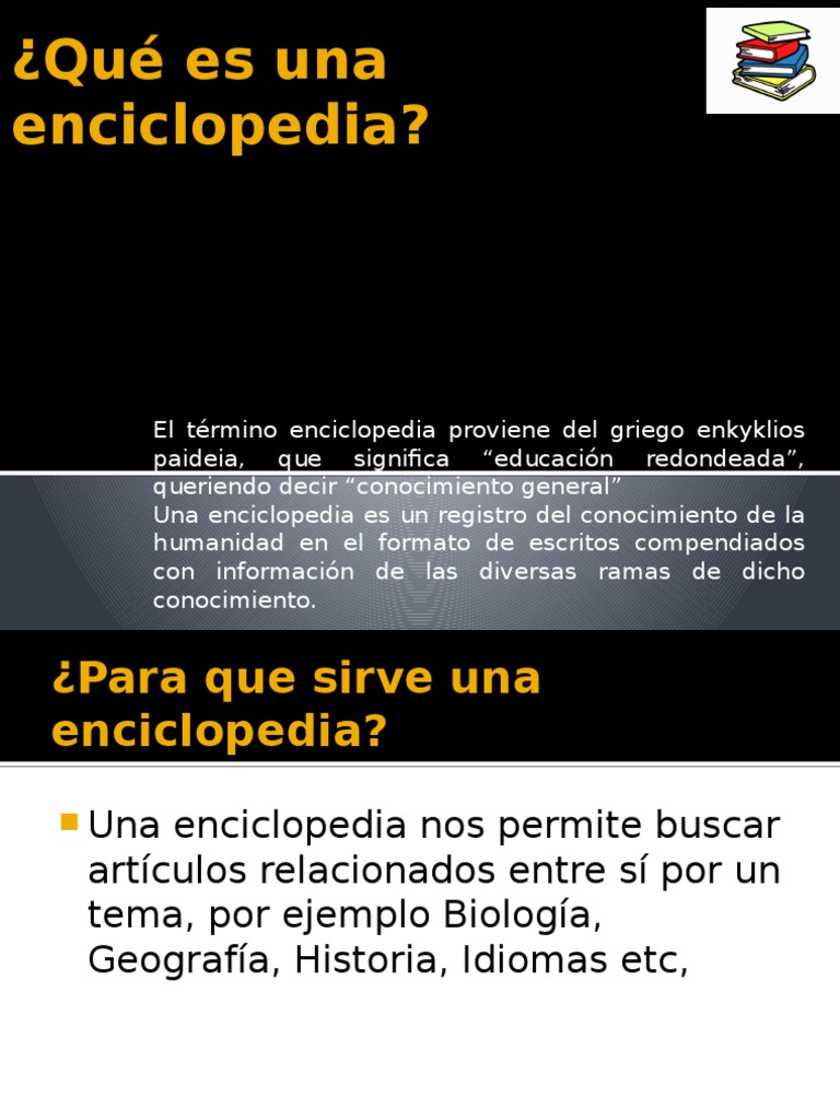 Qué Es Una Enciclopedia