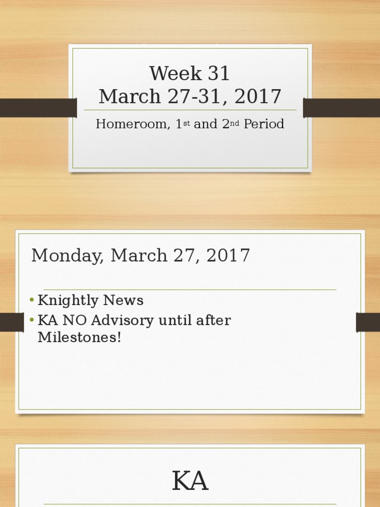 Week 31 | PDF | Home & Garden