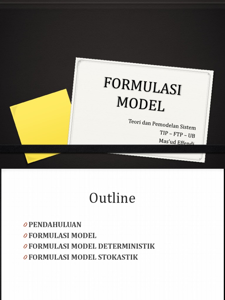 Tps 18 Formulasi Model | PDF