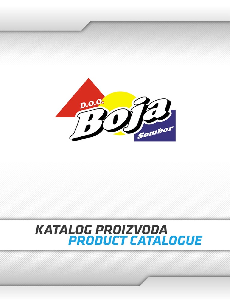 BOJA Katalog Proizvoda PDF | PDF