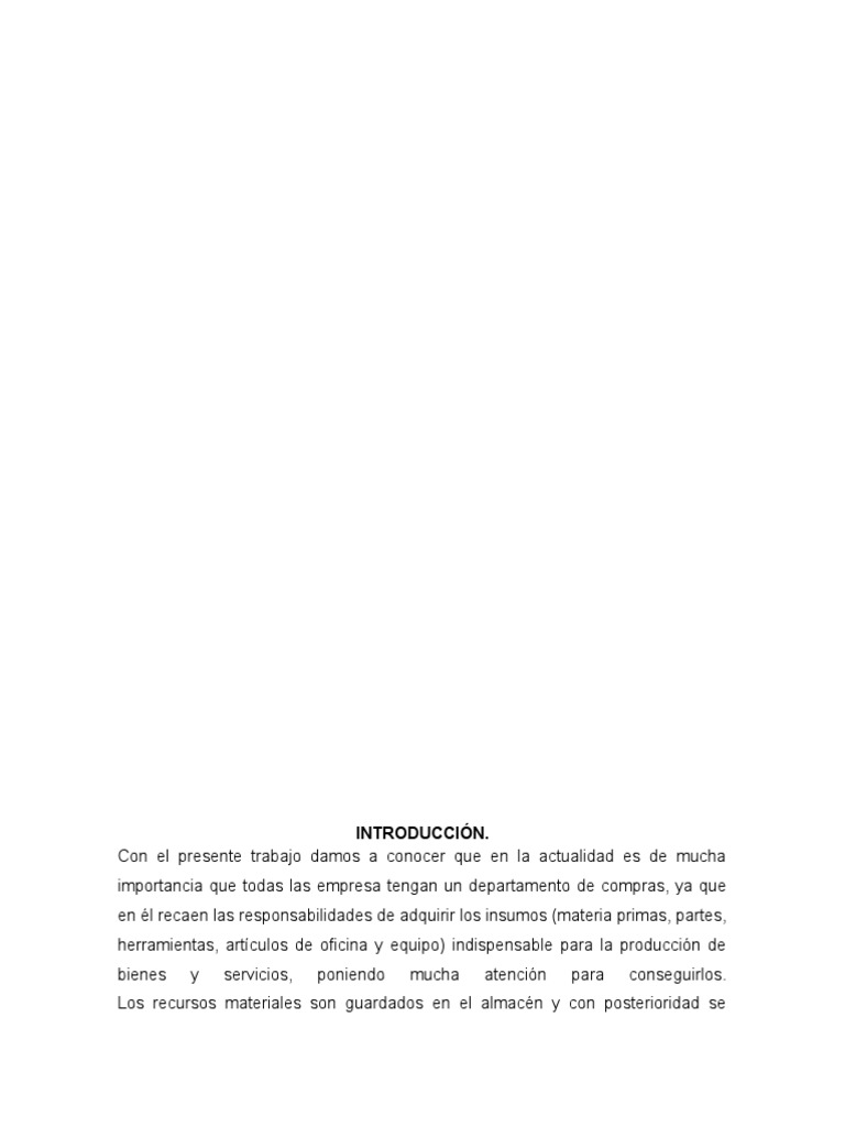 Manual de Compras | PDF | Calidad (comercial) | Logística