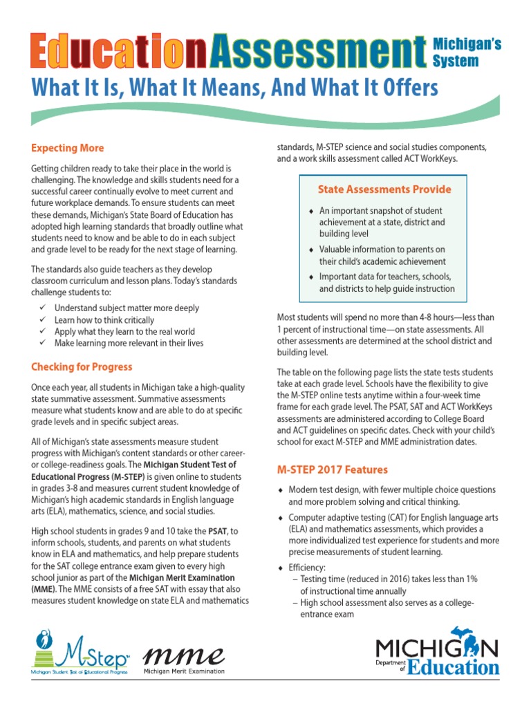 2017 Mi Assessment System - What It Is What It Means What It Offers JL ...