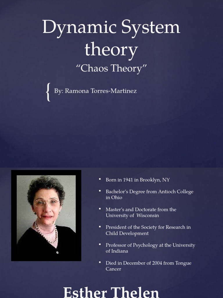 Theorist Presentation-Esther Thelen 1 | PDF | Developmental Psychology ...
