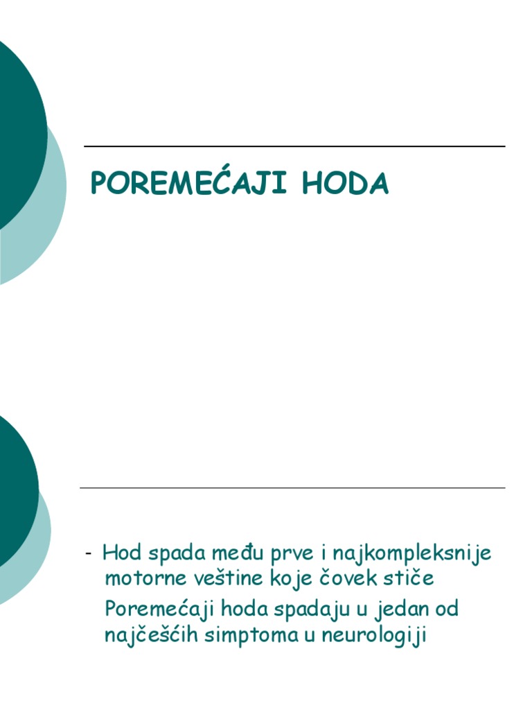 Poremecaji Hoda | PDF