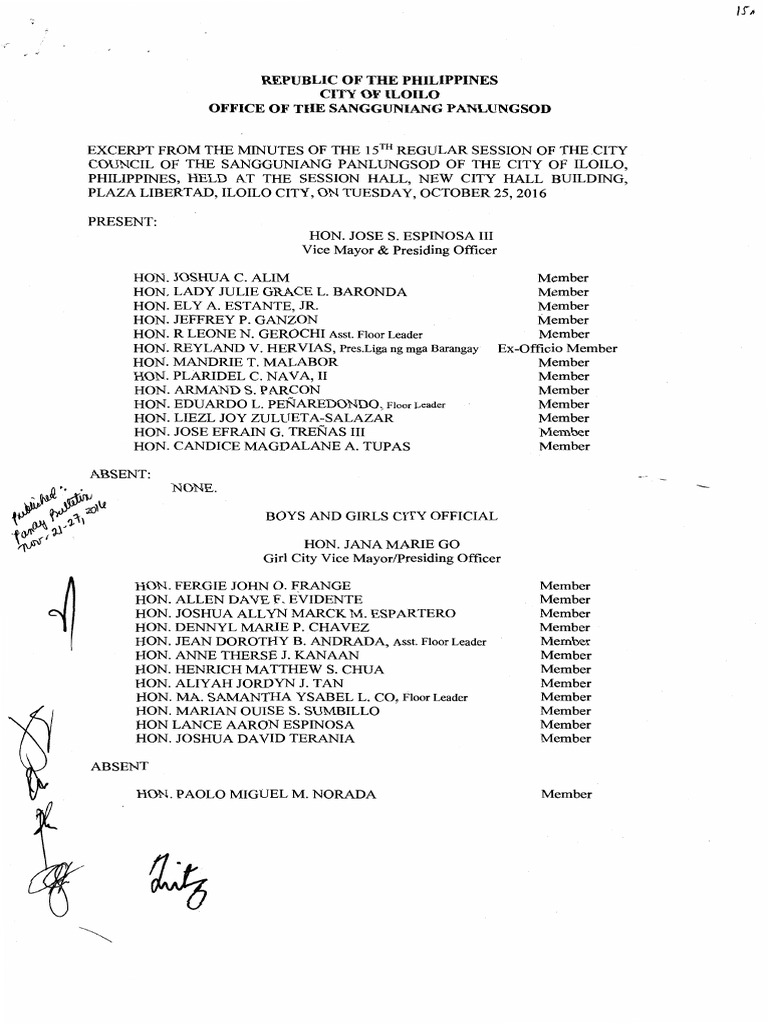 Iloilo City Regulation Ordinance 2016-283 | PDF | Local Ordinance | Tourism