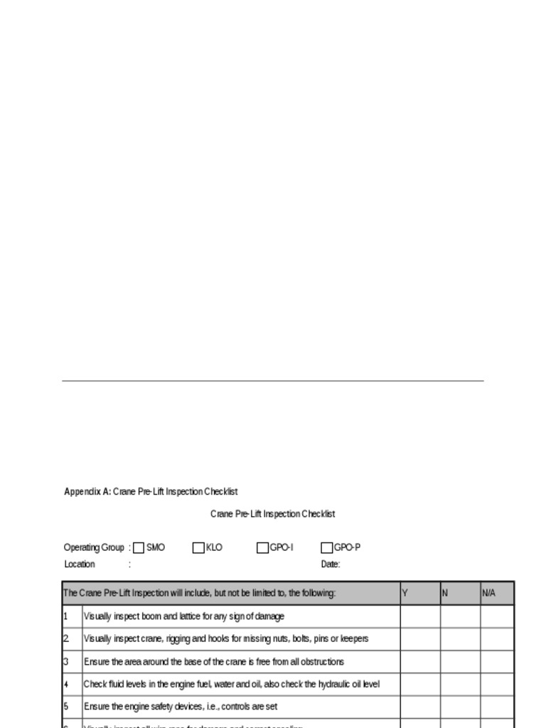 Crawler Crane Inspection Report | PDF | Crane (Machine) | Transmission ...
