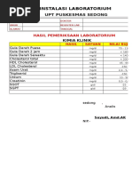 Form Hasil Pemeriksaan Laboratorium | PDF