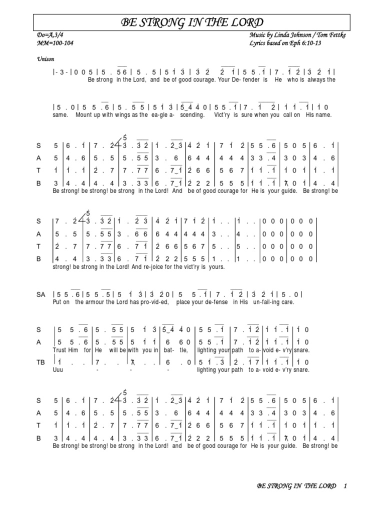 Be Strong in The Lord | PDF