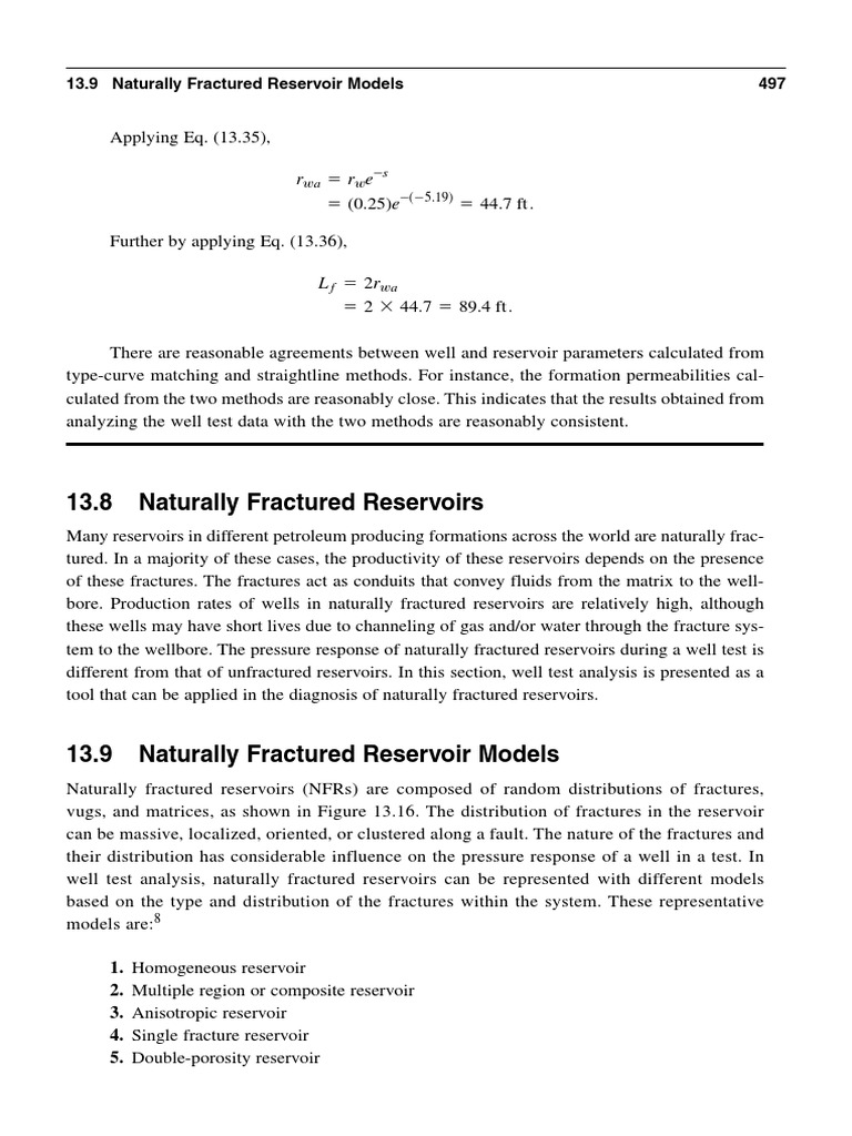Naturally Fracture Reservoir-Well Testing Interpretations | PDF ...