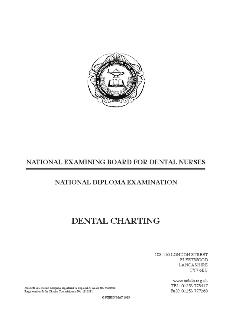 NEBDN Dental Charting Book APRIL 2015 | Tooth | Dental Anatomy