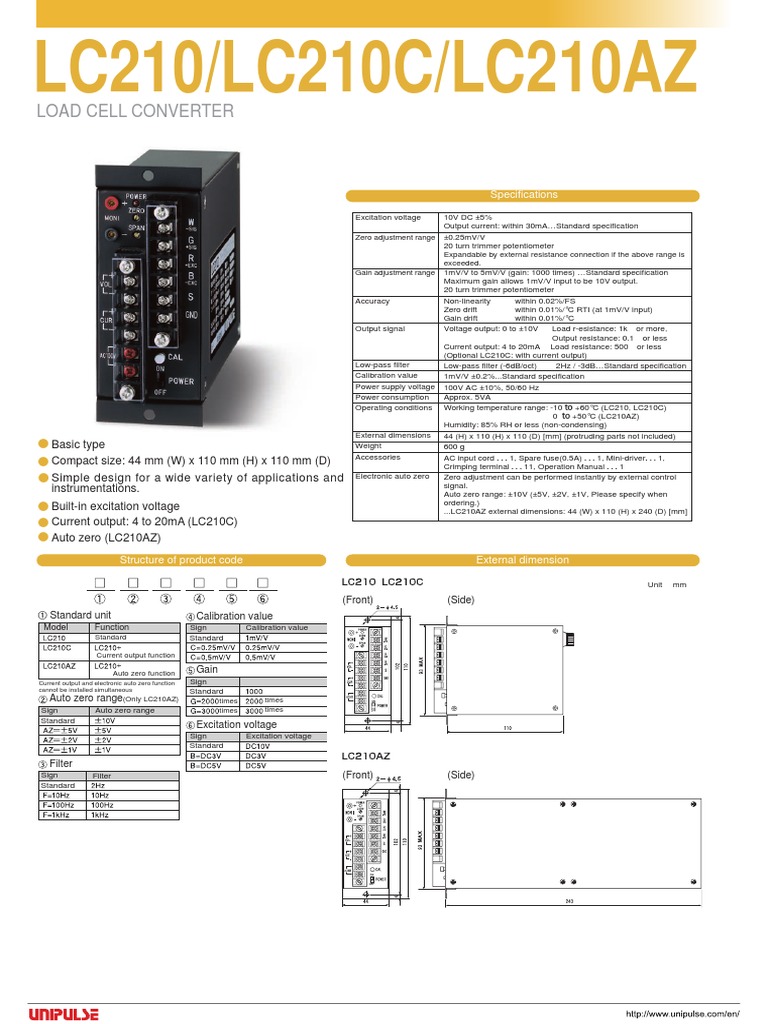 LC210 | PDF | Telecommunications Engineering | Electric Power
