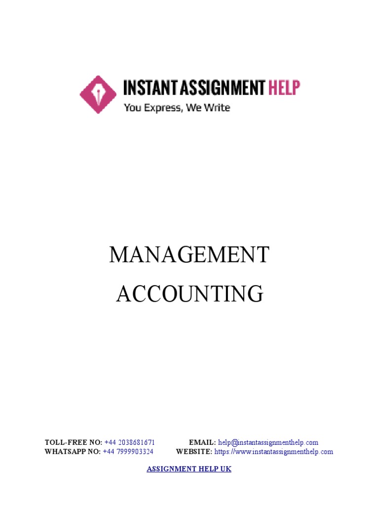 Management Accounting Assignment Sample - Instant Assignment Help | PDF ...