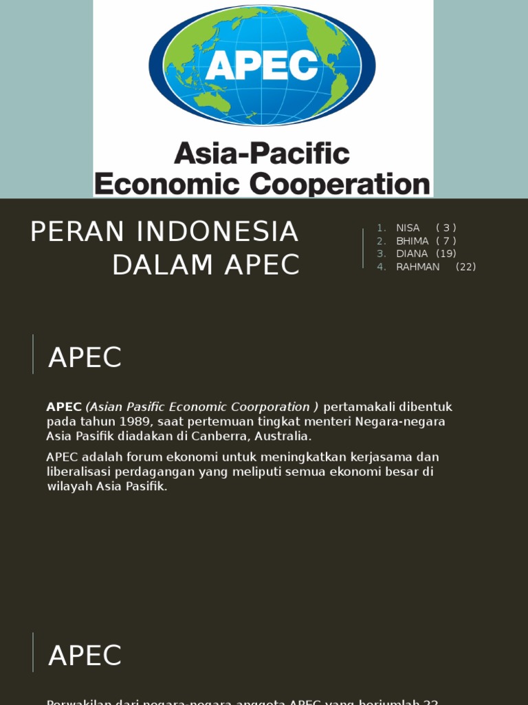 Peran Indonesia Dalam APEC | PDF