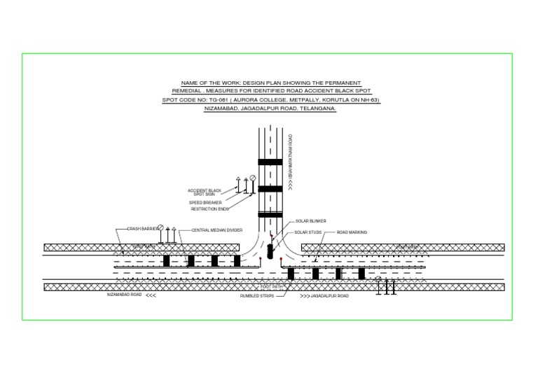 Road Safety Design Plan for Telangana | PDF