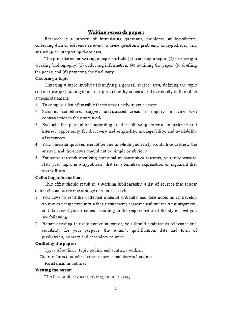 Research Paper Introduction Guide | PDF | Hypothesis | Abstract (Summary)