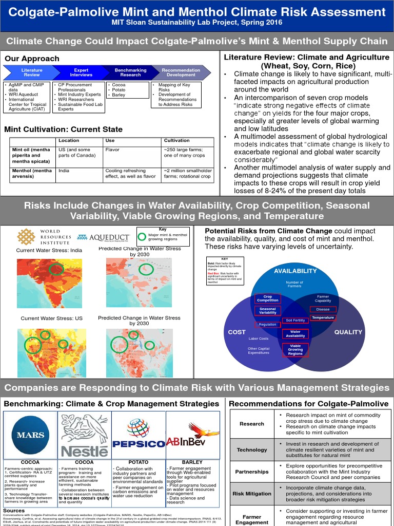 Colgate Poster 2016 | PDF | Water Scarcity | Climate Change Mitigation