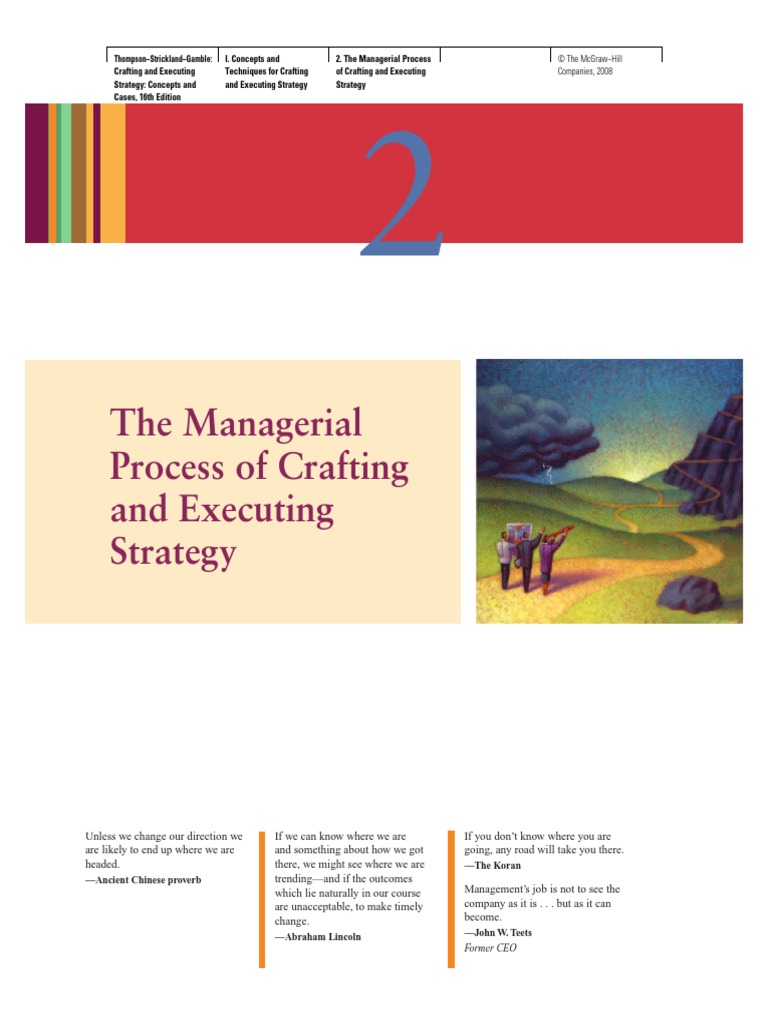The Managerial Process of Crafting and Executing Strategy | PDF | Intel ...