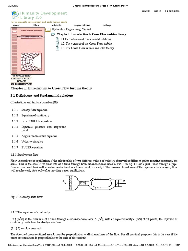 Cross Flow Turbine Theory Overview | PDF | Mechanical Engineering ...